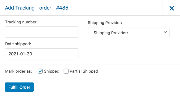 Add Tracking To Orders – zorem Docs