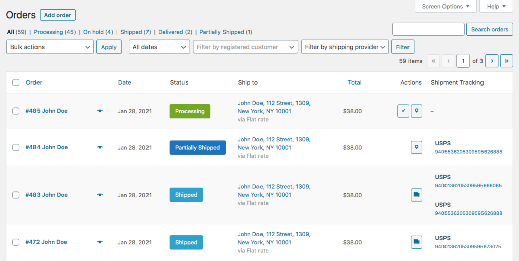 Add Tracking To Orders - zorem Docs