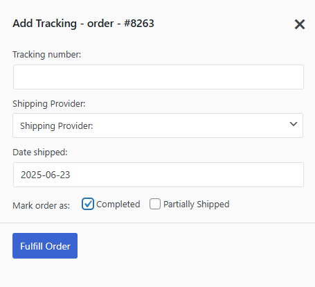 Add Tracking To Orders - zorem Docs