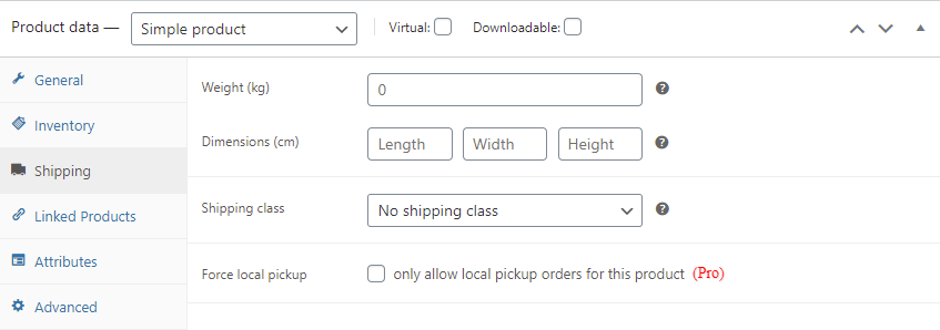 Force Local Pickup - zorem Docs