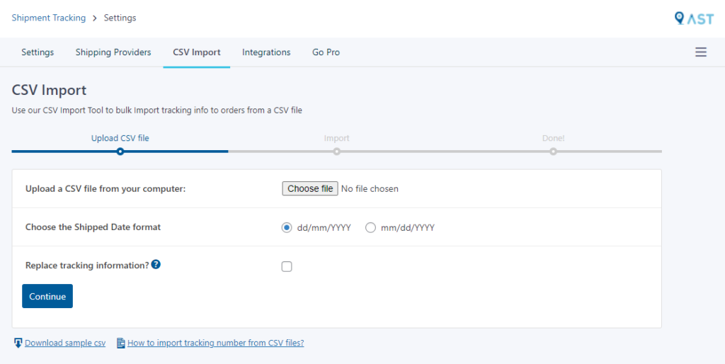 CSV Import - zorem Docs