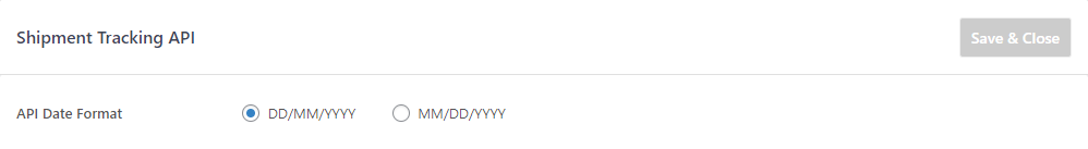 Shipment Tracking API Settings – zorem Docs