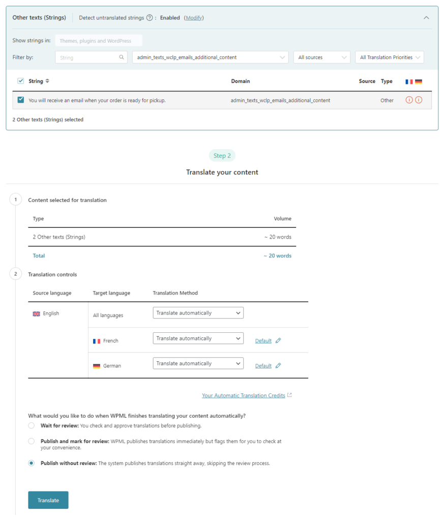 WPML Translation - zorem Docs