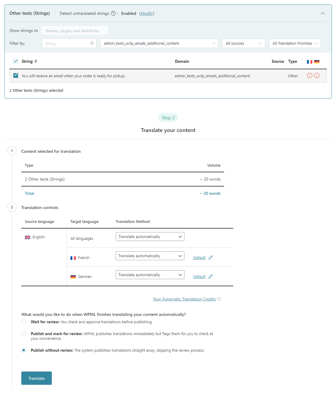 WPML Translation - zorem Docs