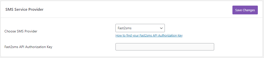 Fast2SMS - zorem Docs