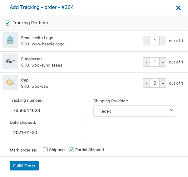 Add Tracking to Orders – zorem Docs