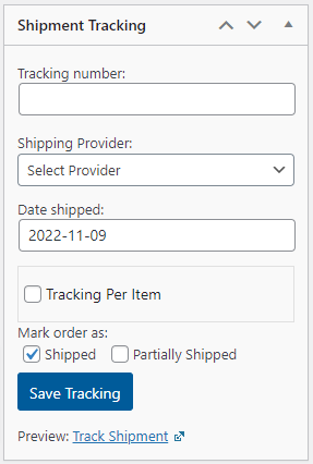 Add Tracking to Orders – zorem Docs