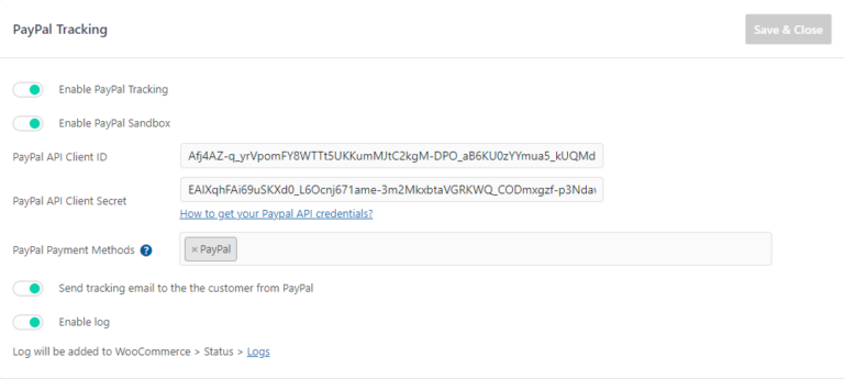 PayPal Tracking - zorem Docs