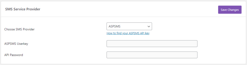 ASPSMS - zorem Docs