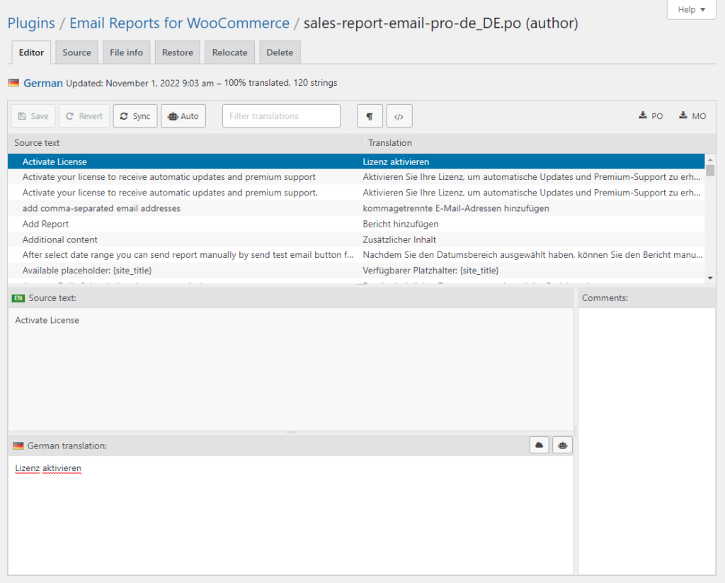 Translate with Loco translation - zorem Docs