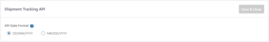 Shipment Tracking API - zorem Docs