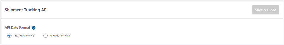 Shipment Tracking API - zorem Docs