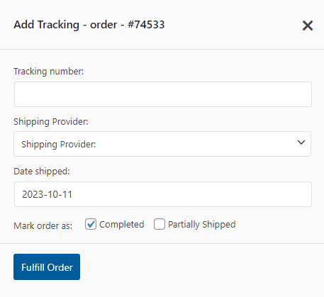 Add Tracking To Orders - zorem Docs