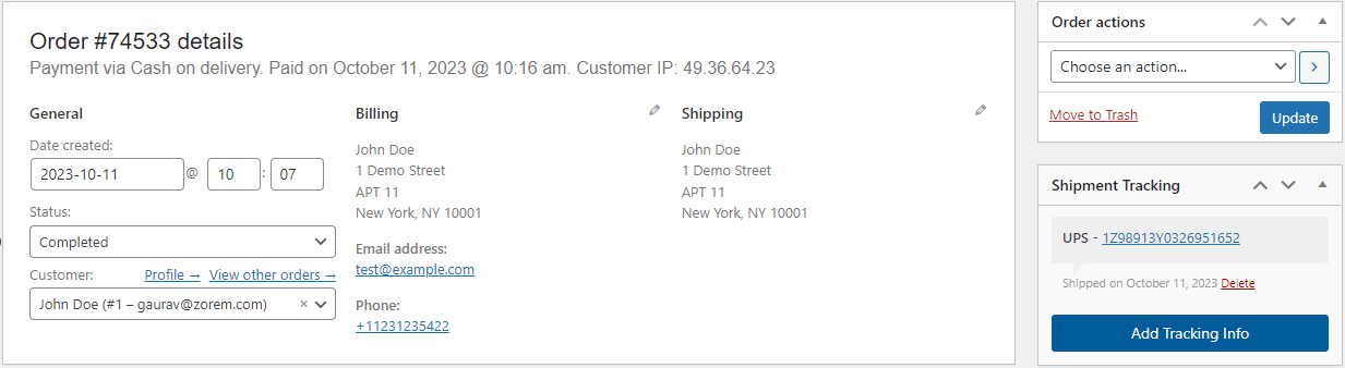 Add Tracking To Orders - zorem Docs